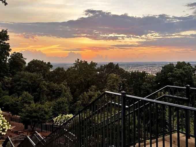 Sunset from Vulcan Park turns the sky into a masterpiece that would make any painter jealous of Mother Nature's talent.