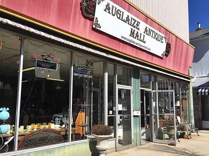The pink awning practically winks at passersby, inviting treasure hunters to discover yesterday's forgotten gems inside today.
