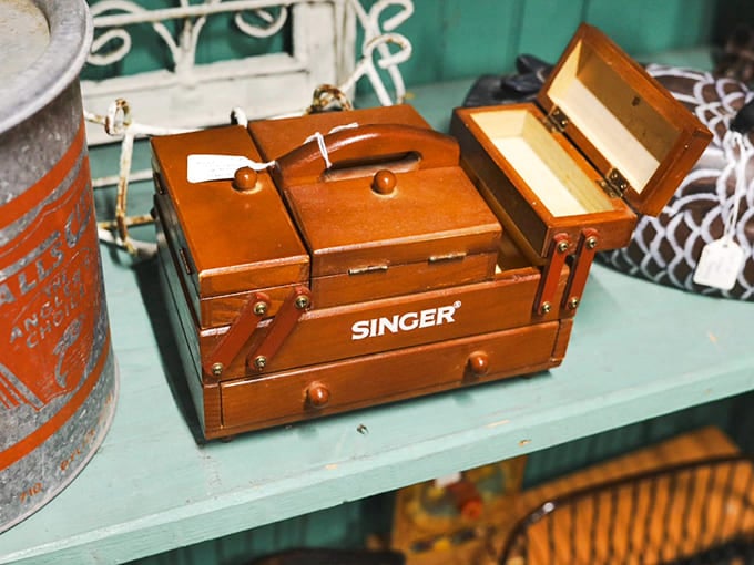 This Singer sewing box didn't just hold supplies&mdash;it contained the power to mend, create, and transform, long before "DIY" became a hashtag.