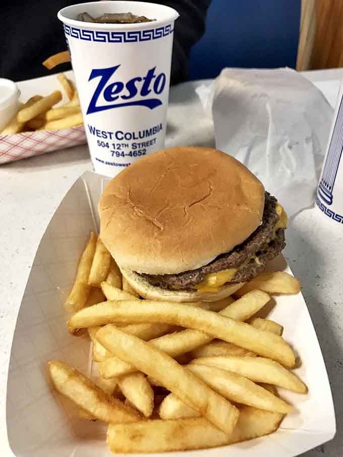 A cheeseburger and fries that look exactly like what you hoped for, which is rarer than you'd think.