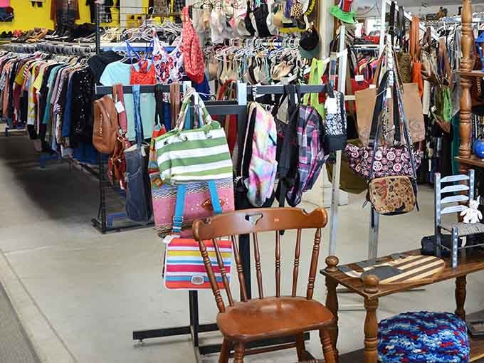 The handbag section dangles with possibility&mdash;each purse a portable time capsule of fashion eras gone by but not forgotten.