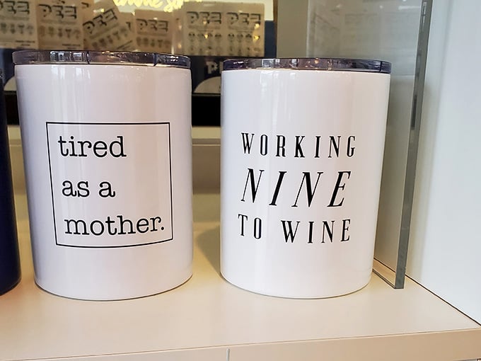 These coffee mugs speak truth to every parent and wine lover, because humor pairs perfectly with caffeine.