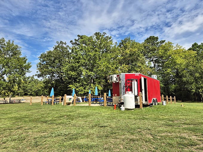 Even treasure hunters need fuel! This food trailer serves up sustenance for those whose diamond fever has triggered serious hunger pangs.