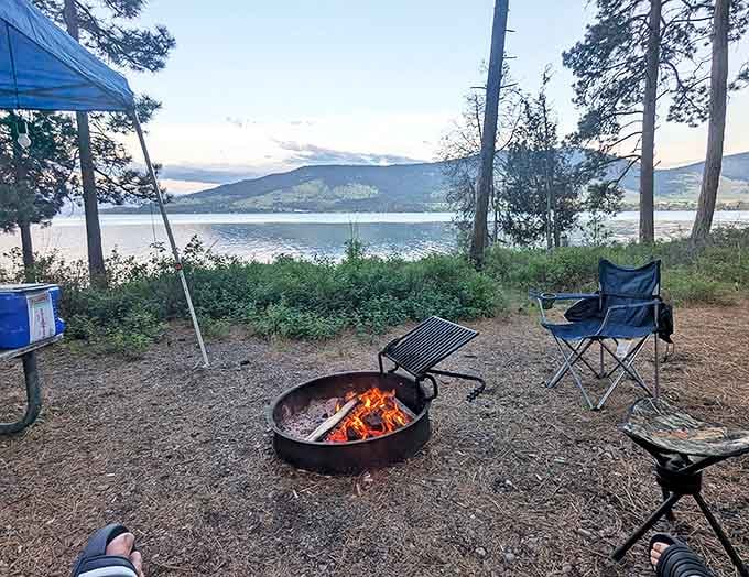 Lakeside campfires create the original Netflix experience&mdash;mesmerizing flames, mountain views, and stories that don't require Wi-Fi to share.