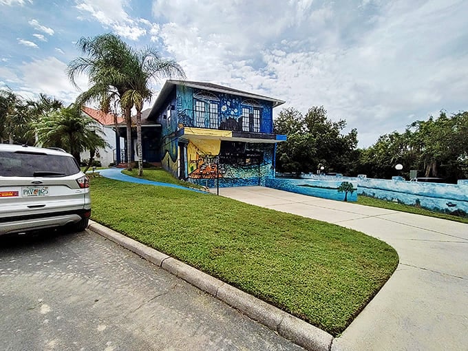 Even the approach tells a story&mdash;a perfectly normal driveway leading to an absolutely extraordinary destination. The juxtaposition is deliciously unexpected.