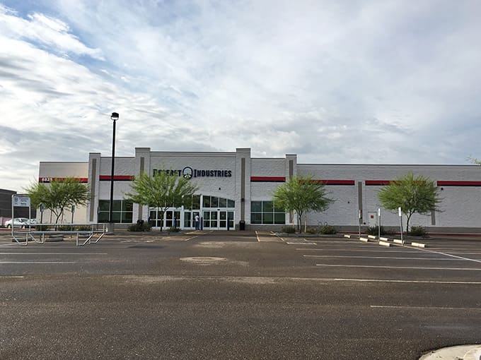 Plenty of parking spaces mean you won't circle the lot like a vulture, saving your energy for the real hunting inside.