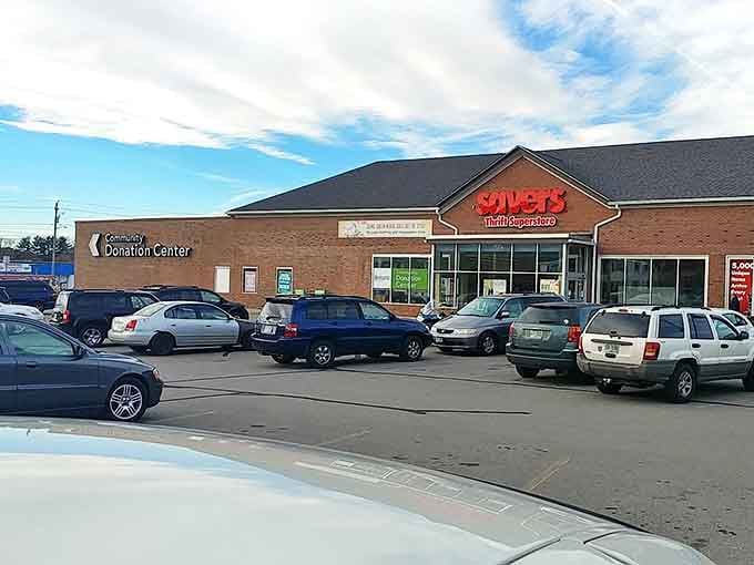 The parking lot fills with hopeful hunters and generous donors, all participating in retail's most sustainable circle of life.