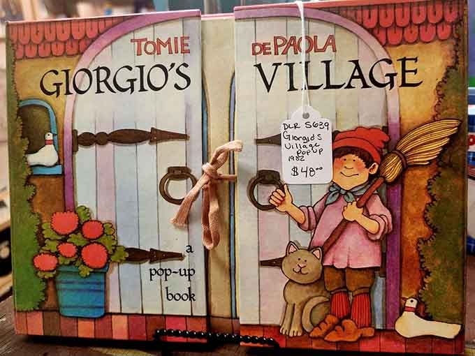 Children's books with previous lives, waiting for new little hands to discover their magic. This pop-up treasure is practically a steal.