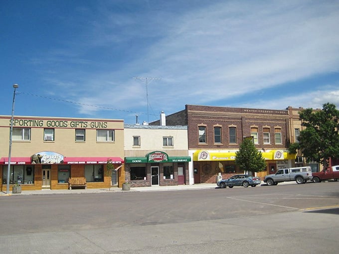 Choteau's downtown businesses serve both locals and adventurers heading into the nearby Bob Marshall Wilderness for unforgettable outdoor experiences.