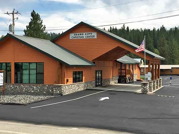 Idaho City's Christian Center stands as a modern gathering place in a town where gold rush history whispers from every corner.
