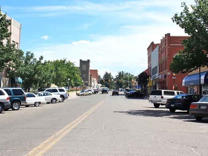 A charming Main Street where time slows down, parking is plentiful, and every storefront tells a story.