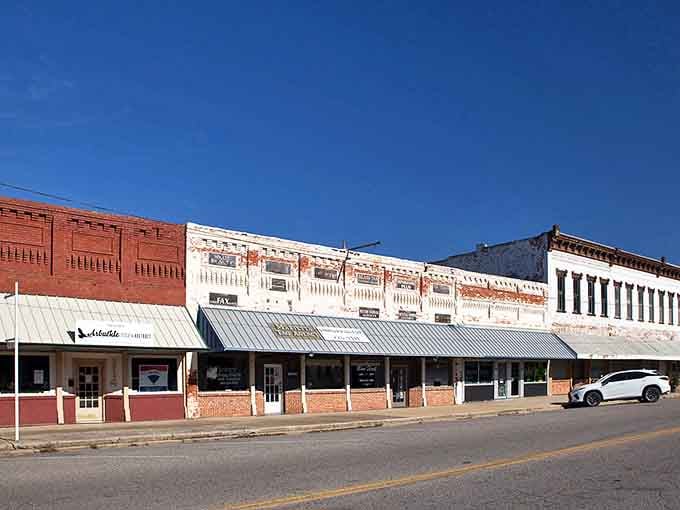 Marietta's main street features those ornate facades that prove builders once cared about making towns look beautiful and distinguished.