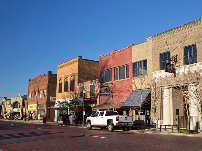 Minden's colorful historic downtown buildings stand shoulder to shoulder, offering charm and character without the big-city price tag.