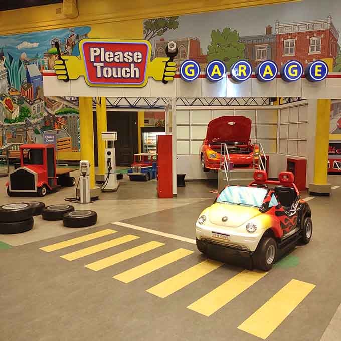 Finally, a garage where touching everything isn't just allowed—it's required! Little mechanics can tune up their imaginations here.
