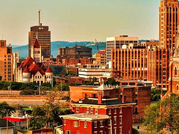 Modern architecture meets classic church spires in a downtown that's reinvented itself without forgetting its working-class roots.