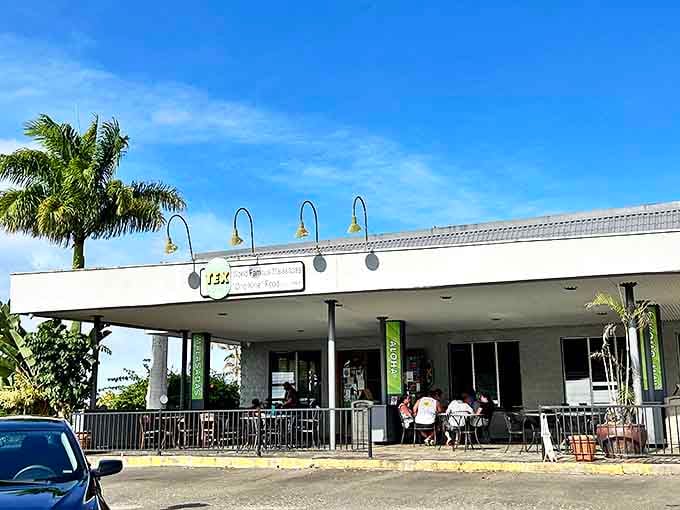This roadside oasis welcomes weary Big Island travelers with the promise of Hawaii's most pillowy malasadas and hearty local fare.