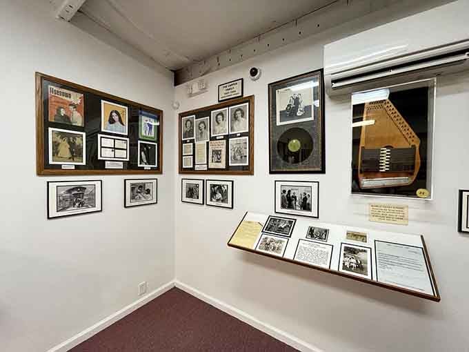 Vintage phonographs and player pianos fill this space with melodies from before electricity powered our entertainment systems.
