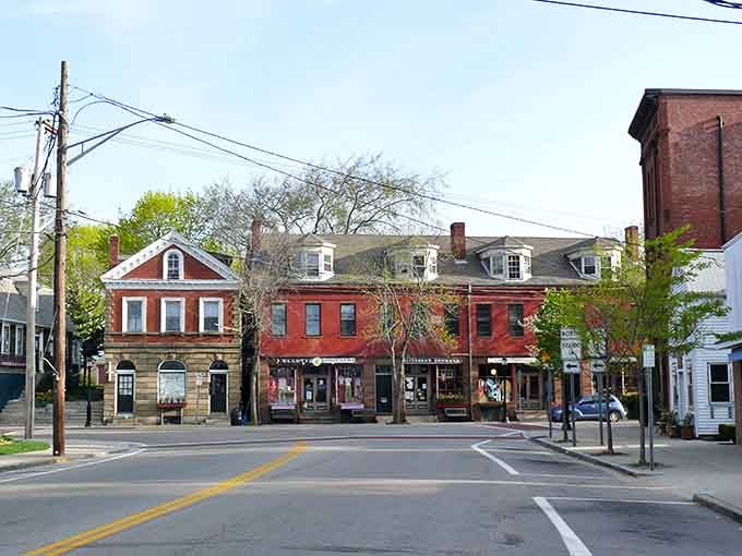 Wickford Village's harbor scene looks like someone painted the perfect New England coastal community.