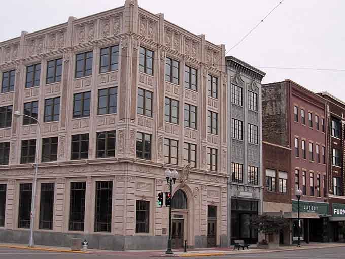 The grand opera house stands proud in Albert Lea, where culture and affordability share the same affordable address.