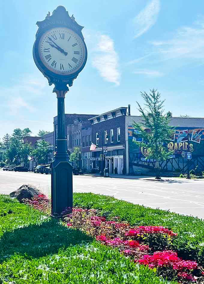 This vintage town clock in Grand Rapids doesn't just tell time&mdash;it marks moments in a community where history feels wonderfully present.