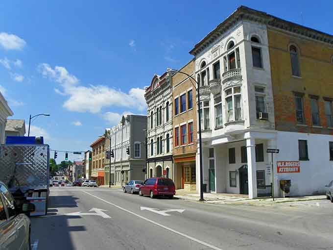 Stroll down Hopkinsville's historic main street where the architecture is grand but the cost of living isn't.