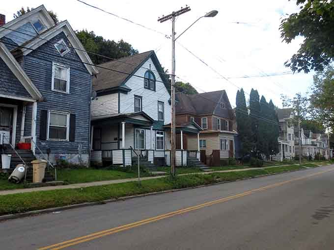 Victorian homes line up like old friends, their porches perfect for watching the world go by at a reasonable pace.