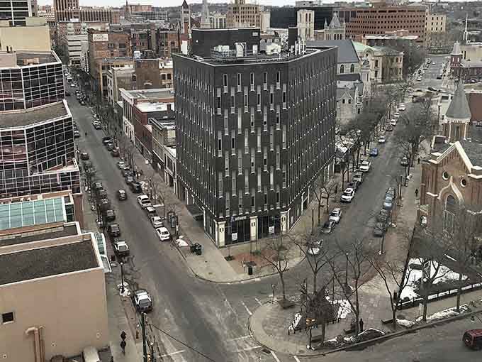 Natural light brightens Main Street, where local shops still outnumber chains and prices reflect real community values.