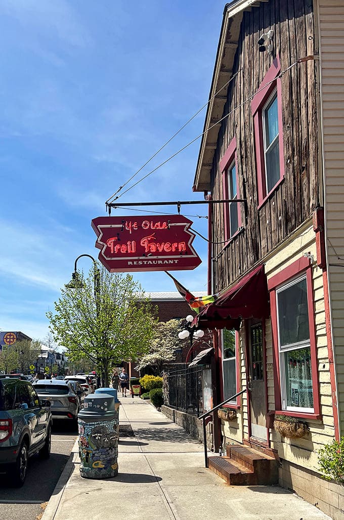 The vintage neon sign points the way to tavern traditions that have been satisfying appetites for generations now.