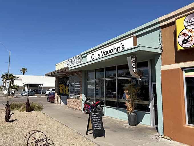 Morning sunshine highlights Ollie Vaughn's simple charm &ndash; where breakfast feels personal rather than mass-produced.