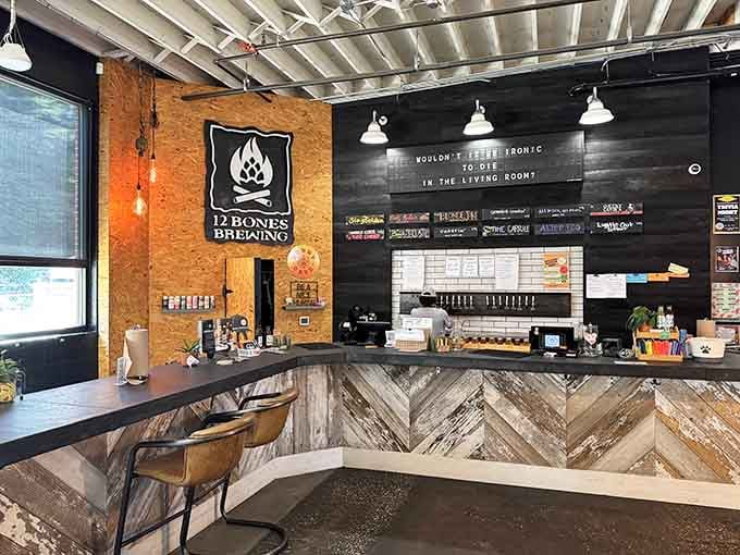 That reclaimed wood bar isn't just pretty; it's where dreams of smoked meat become beautiful, delicious reality.