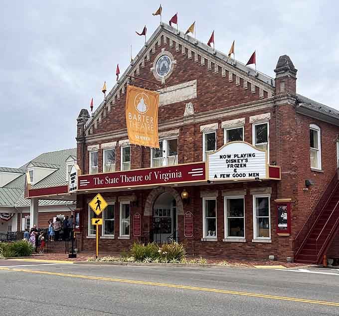 The Barter Theatre's marquee announces shows that'll make you forget you're not on Broadway, just somewhere better.
