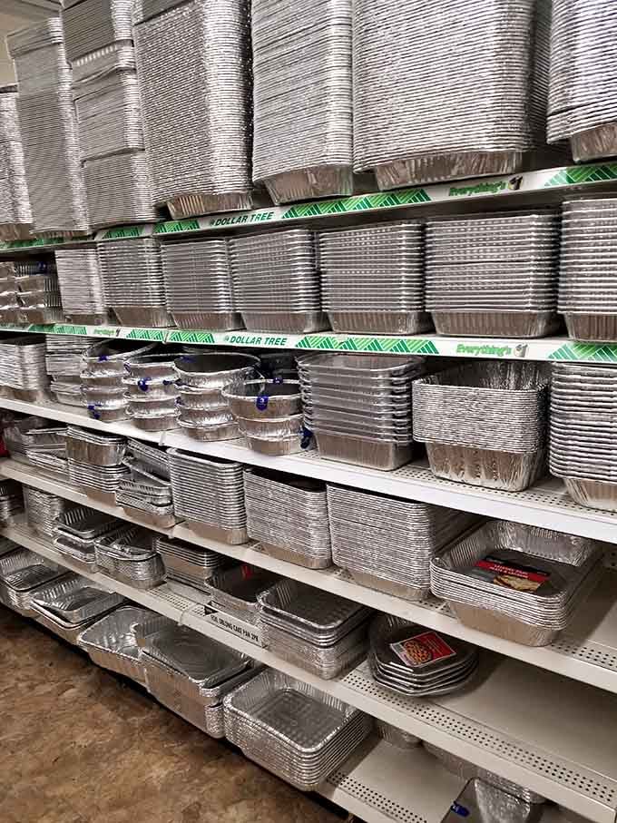 Party planning made painless! These aluminum trays stand ready to transport your culinary creations without transporting all your cash away.