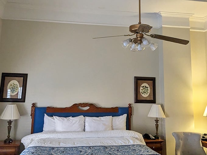 The Windsor Hotel's guest rooms offer Victorian elegance at rates that won't trigger a credit card fraud alert.