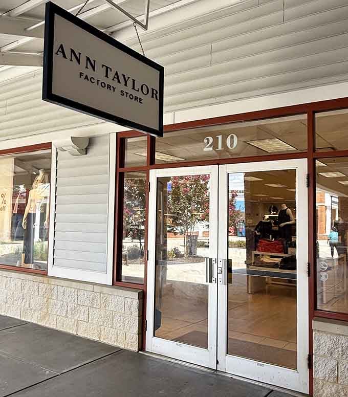 Ann Taylor Factory Store offers sophisticated workwear for professionals who appreciate looking sharp on a budget.
