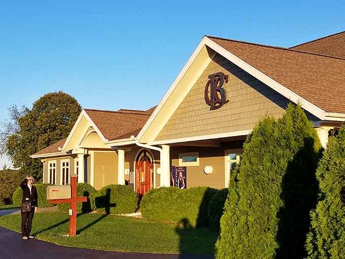 Even the country club entrance whispers understated elegance, because Baraboo doesn't need to shout about its charms.