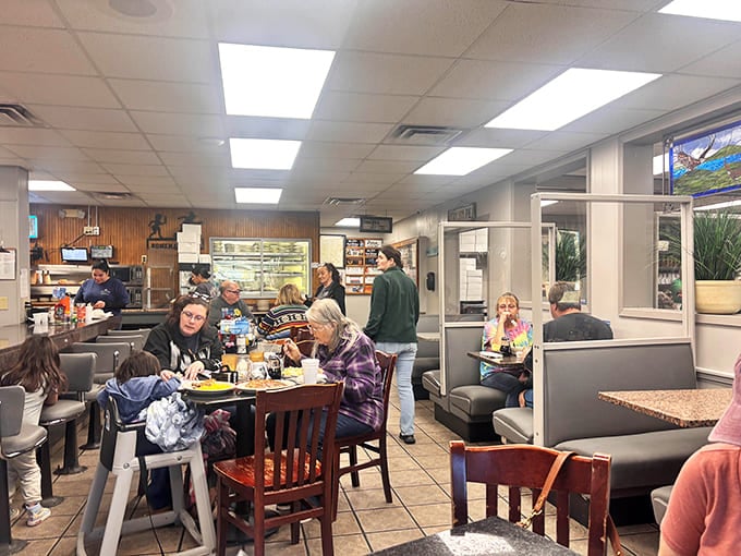 This is what community looks like: strangers becoming friends over plates of comfort food and slices of legendary pie.