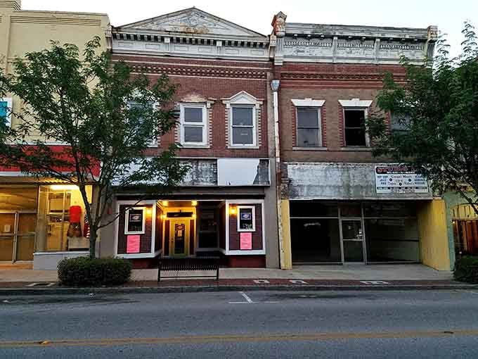 Downtown storefronts capture that twilight magic when small-town America looks like a movie set waiting for its close-up.