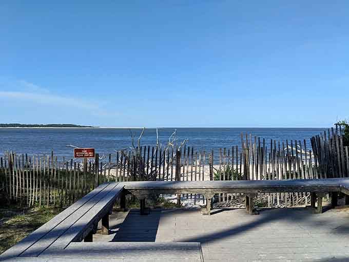 The observation deck offers front-row seats to nature's ongoing performance of erosion and beauty.