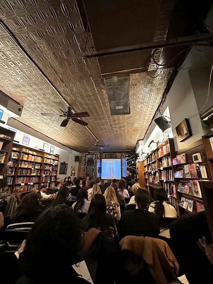 When the crowd gathers for literary events, you know you've found your people in this bookish haven.