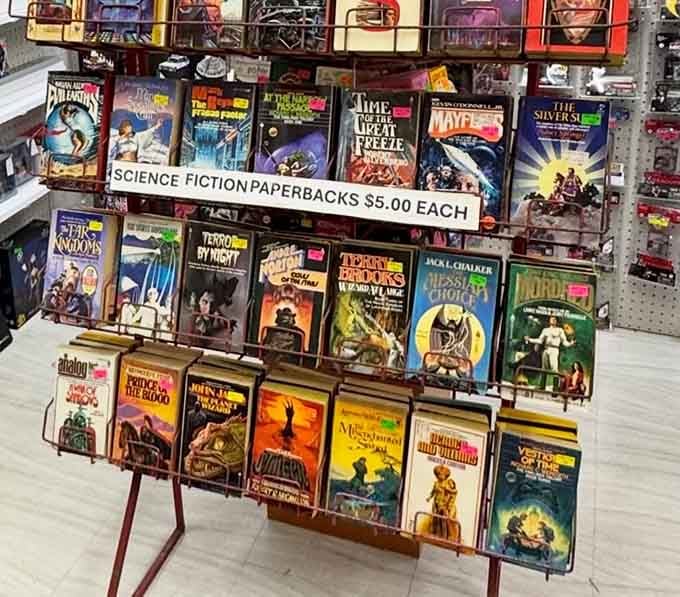 Science fiction paperbacks from when book covers were gloriously weird and wonderfully imaginative works of art themselves.