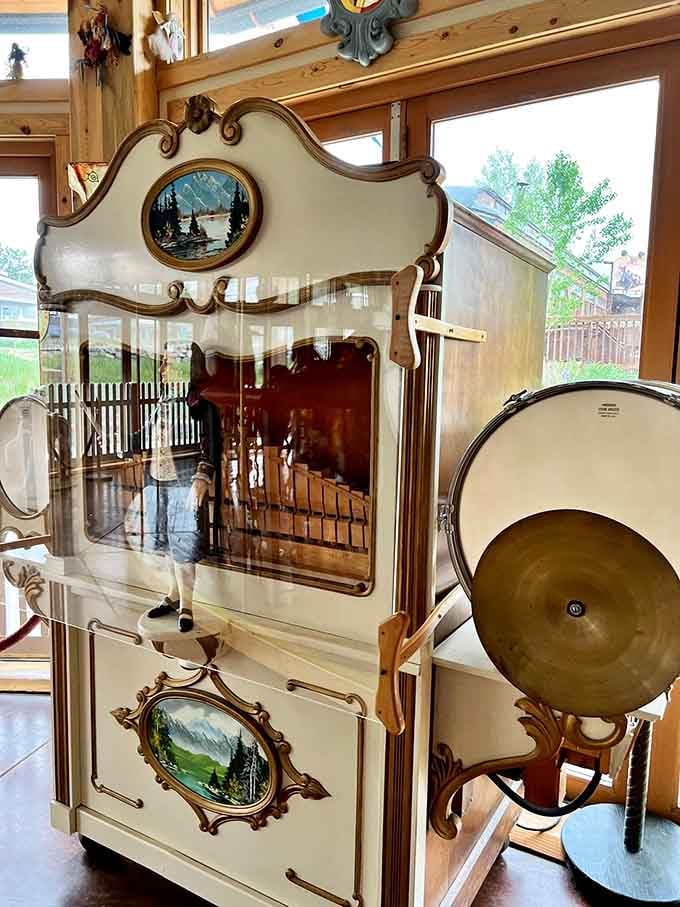 This antique band organ pumps out melodies that transport you straight back to county fairs and simpler summer days.