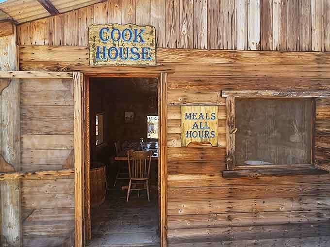 The cook house where frontier cuisine meant "edible" was the highest compliment you could reasonably expect.