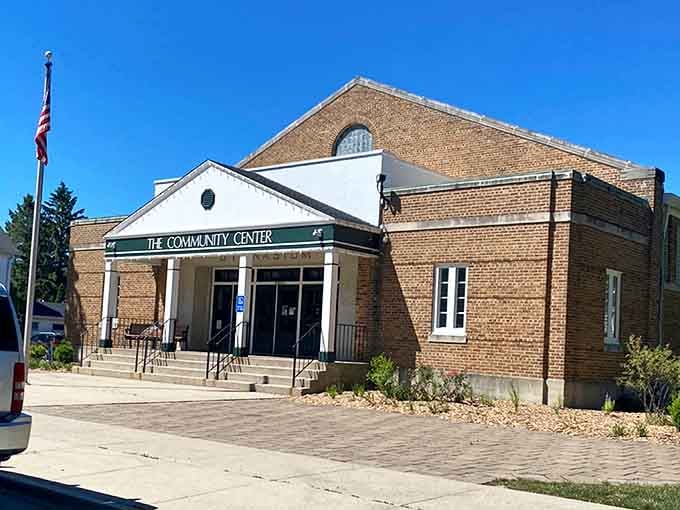 The Community Center where locals gather, proving small towns still know how to do togetherness right in modern times.