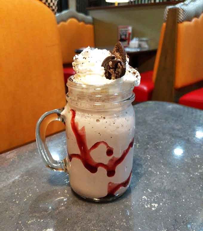 This strawberry shake with Oreos is what happens when childhood dreams meet adult-sized portions, beautifully.