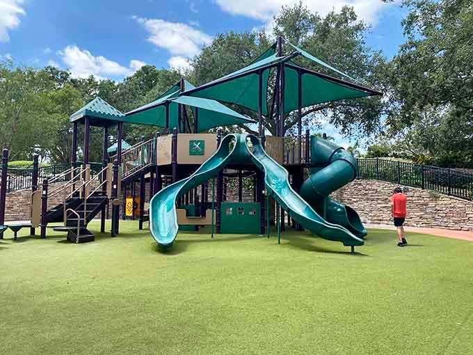 Multiple slides mean shorter lines and more thrills, a combination that makes everyone's day infinitely better.