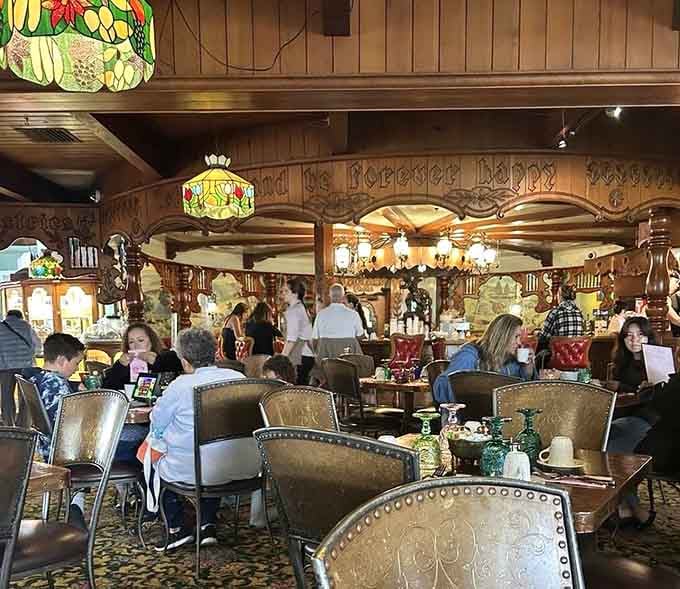 The dining room buzzes with happy customers who clearly know a good thing when they taste it.