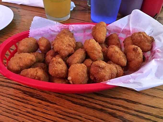 Corn nuggets that crunch like autumn leaves but taste like summer sunshine. These golden bites are the surprise stars of many a Wabash feast.
