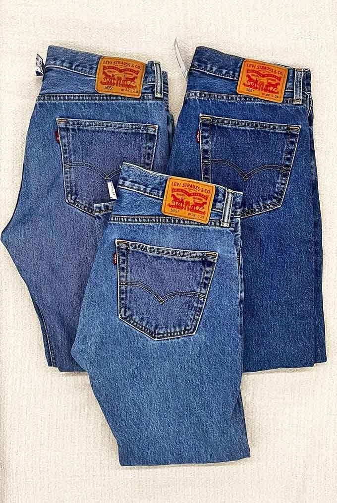 The denim section offers Levi's galore&mdash;these American classics waiting for their second act in someone else's wardrobe story.