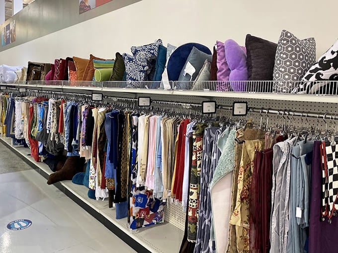 Fabrics and throw pillows bring color to any room without draining color from your bank account.