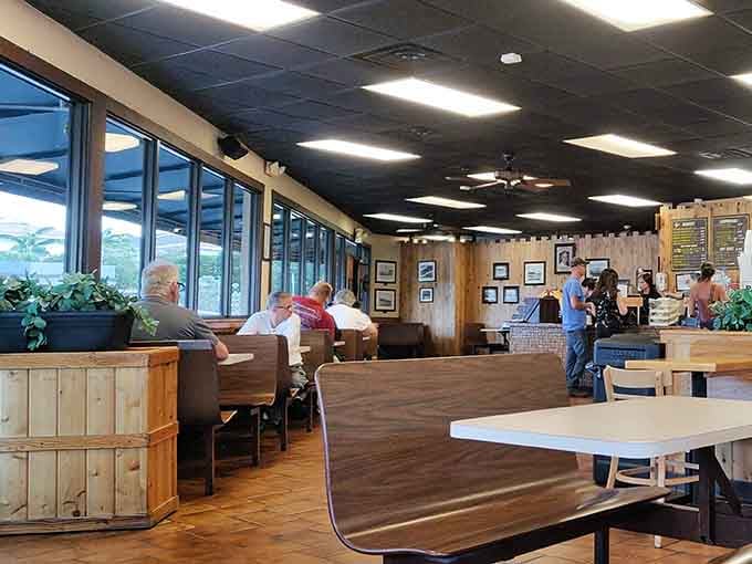 The dining room hums with the satisfied murmurs of locals who know they've found burger nirvana&mdash;no pretense, just people united in pursuit of simple perfection.